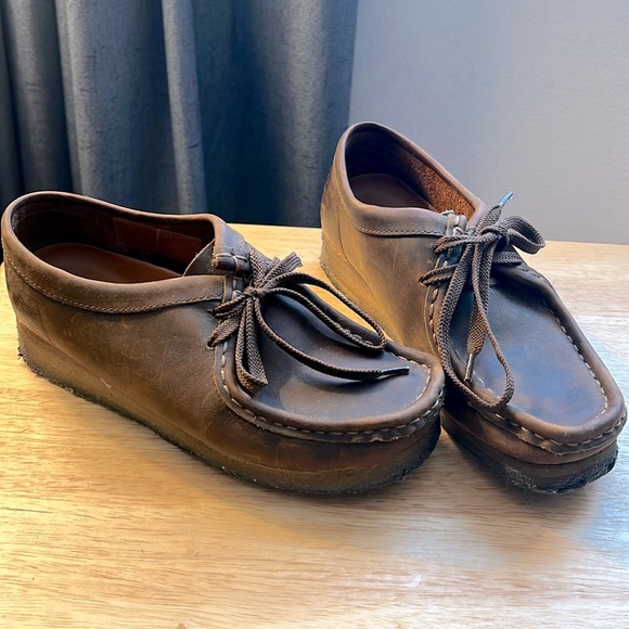 Clarks | Shoes | Clarks Wallabee Brown Leather | Poshmark